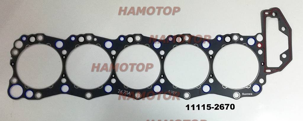 Прокладка ГБЦ HINO J07E, J07C 11115-2890, 11115-E0110, 11115-2780 ...
