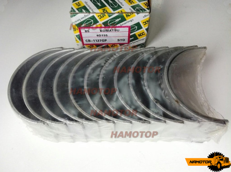 Вкладыши шатунные 6D155, S6D155. SAA6D155. STD. CB-1127, 6127-31-3041 ...